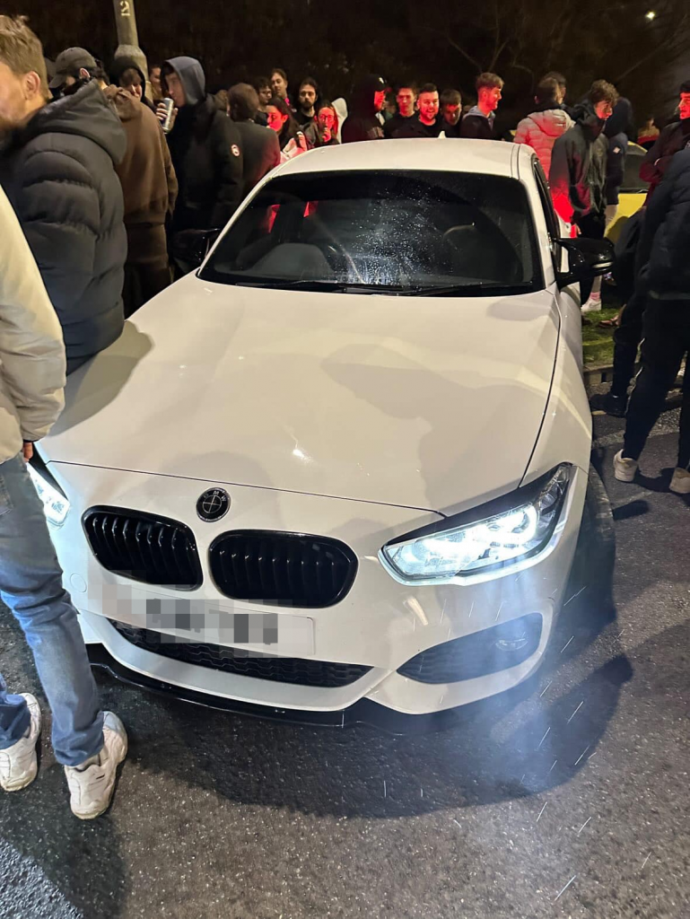 BMW slams into car meet crowds and sends onlooker flying in horrifying ...